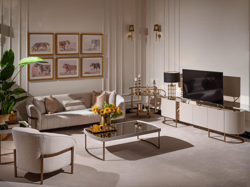 Lyon Krem Koltuk Takımı - Gabba