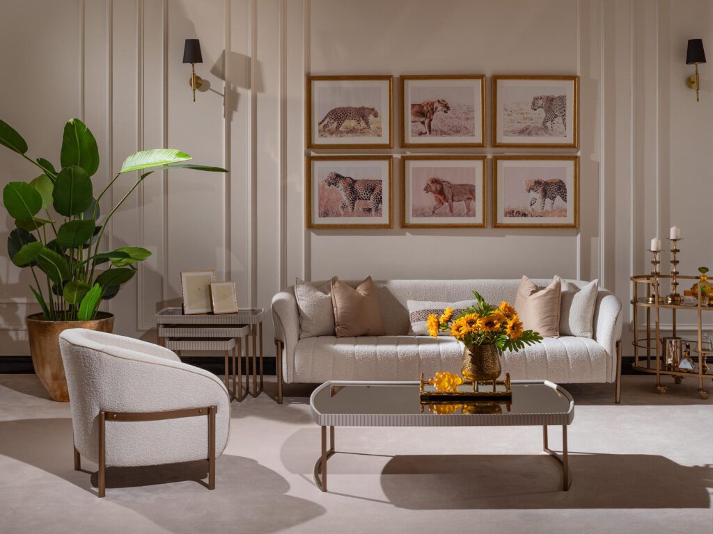 Lyon Krem Koltuk Takımı - Gabba